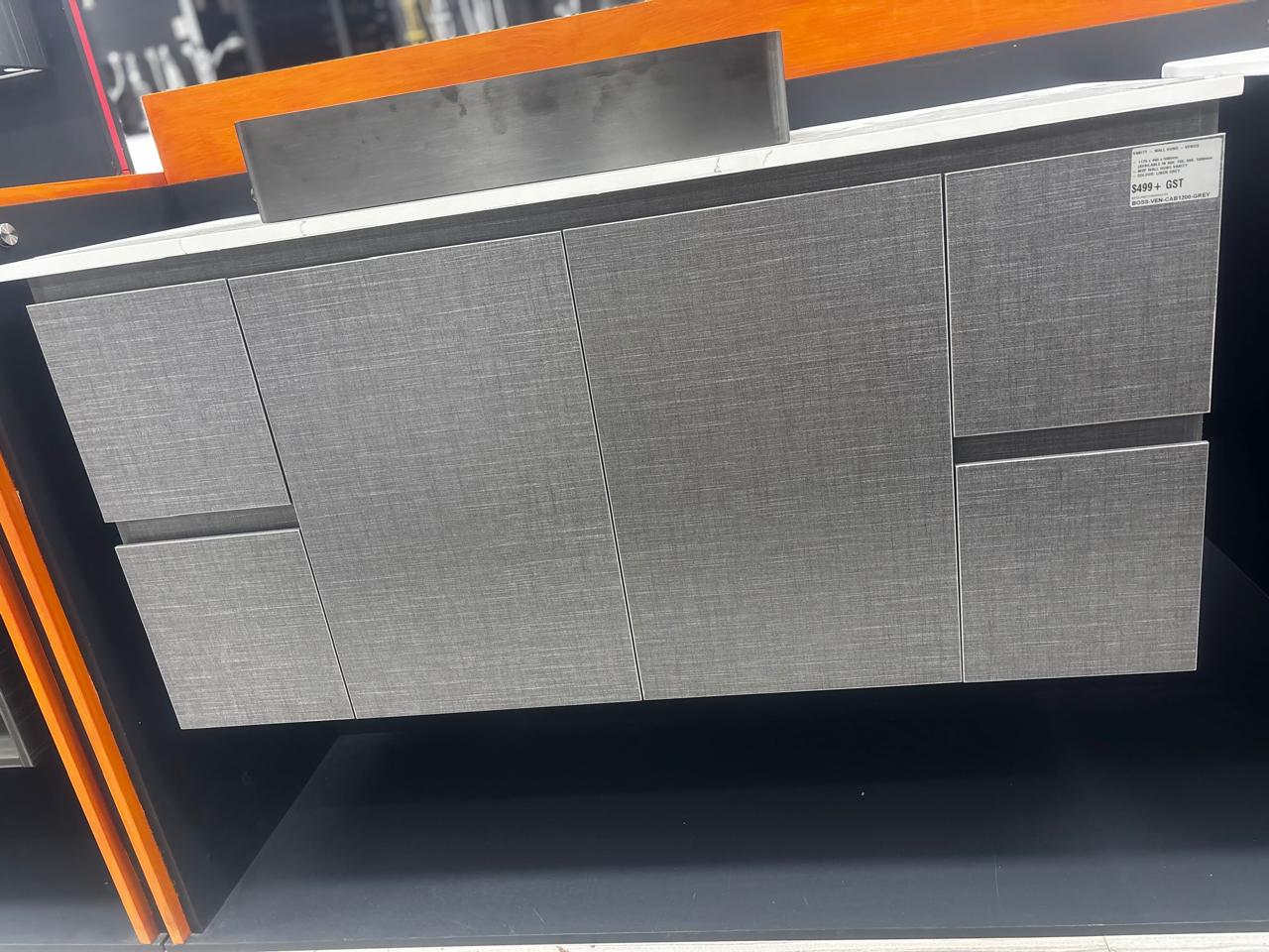 VENICE 600 X 460mm WALL HUNG VANITY 1TH LINEN GREY – Boss Holdings